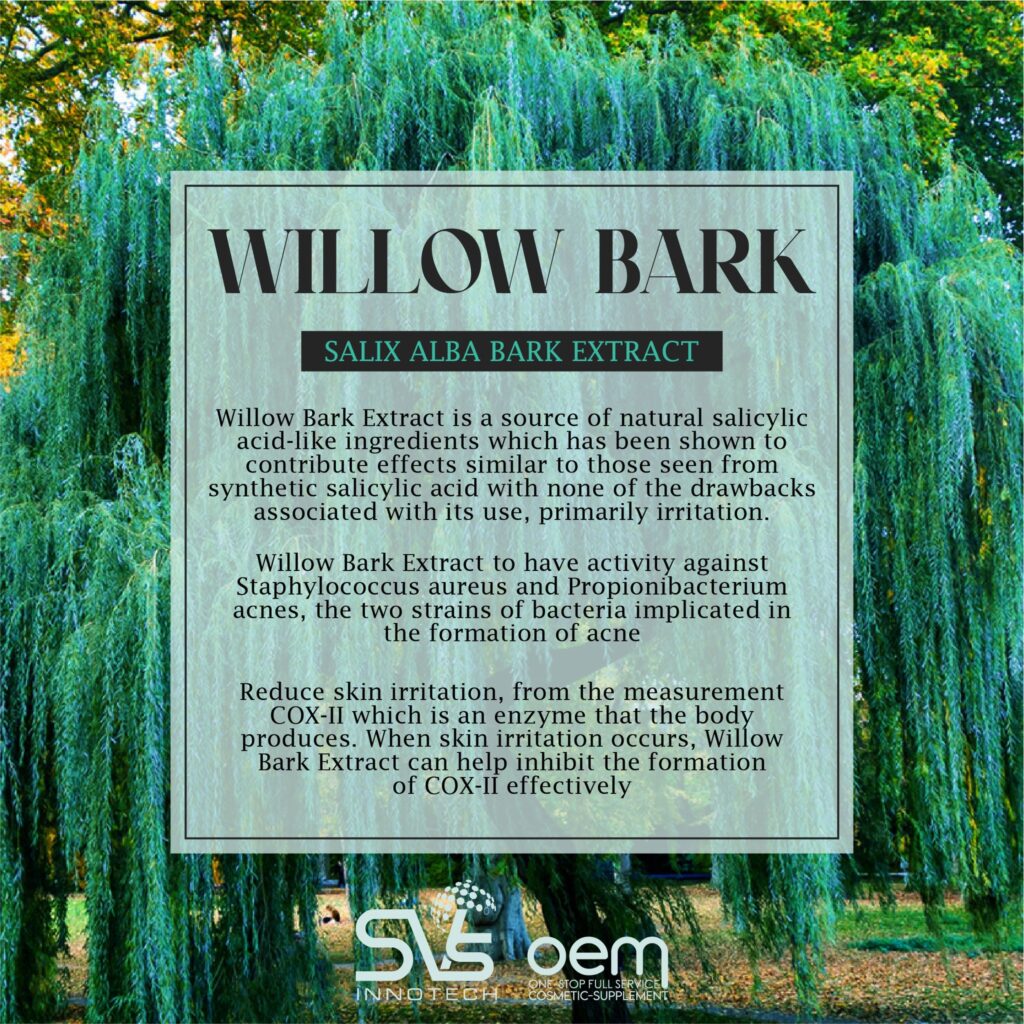 สารสกัดจากเปลือกของต้น Willow - SVSInnotech
