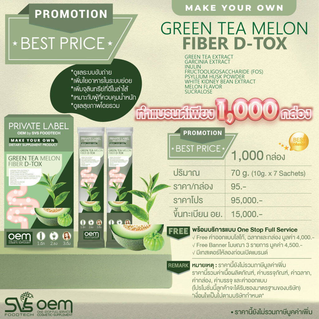 Green Tea Melon Fiber D-TOX - SVSInnotech